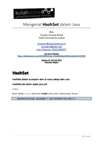 Mengenal Hashset Dalam Pemrograman Java - Repository